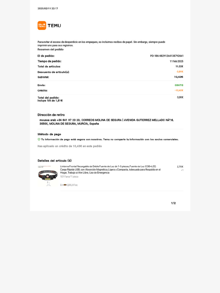 Temu Web Document | PDF