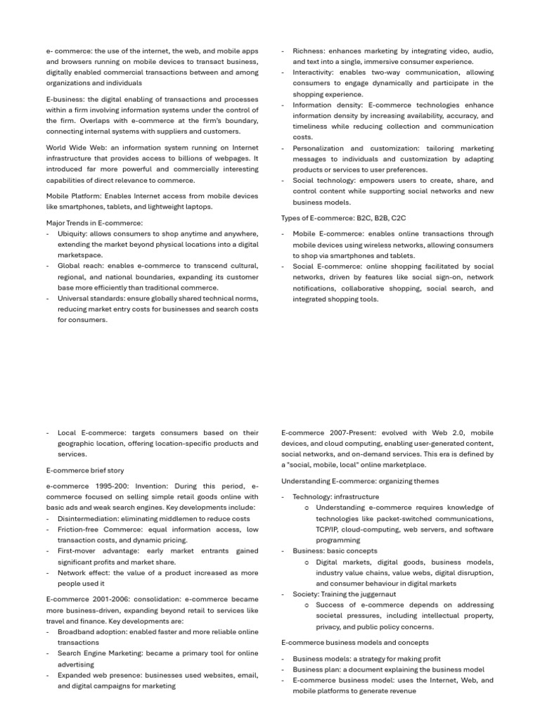 electronic-business | PDF | E Commerce | Marketing