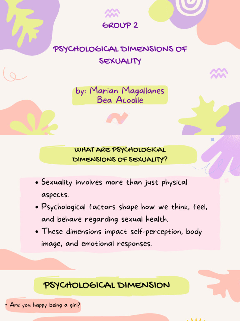 Psychological Dimensions of Sexuality | PDF | Body Image | Anorexia Nervosa
