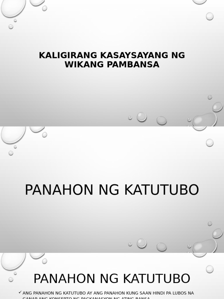 Kaligirang Kasaysayan NG Wikang Pambansa | PDF