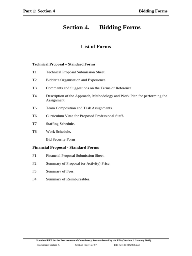 Cons-RFP-ICB-Section 4 | PDF | Request For Proposal | Methodology