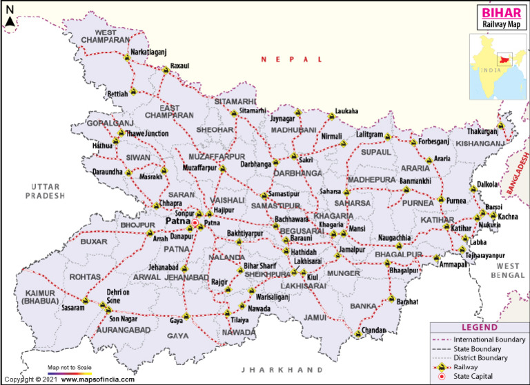 Bihar Railway Map | PDF