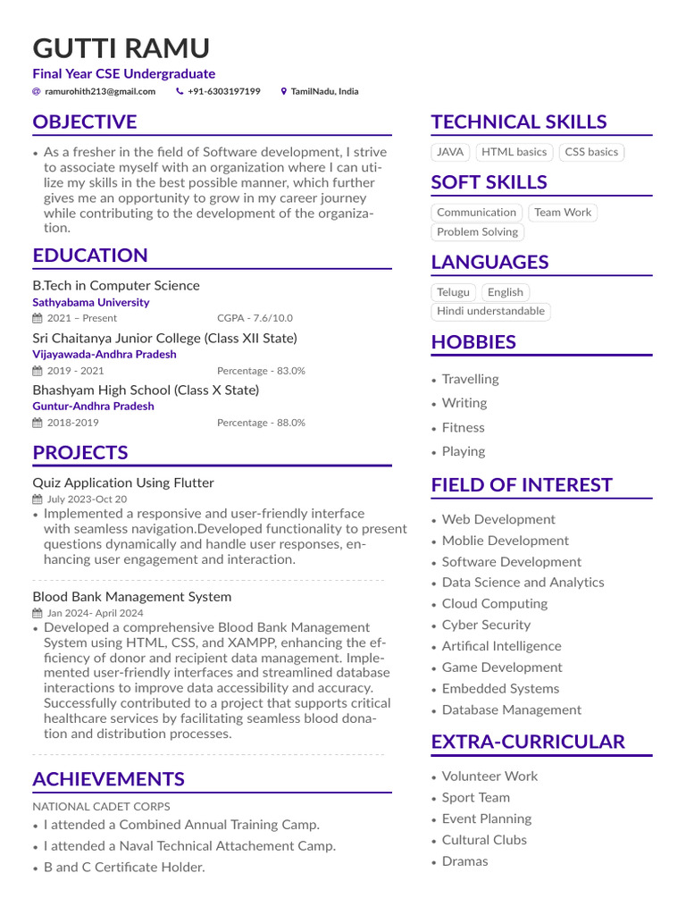 Sist Be-Cse 41110466 Gutti Ramu | PDF | Web Development | Computing