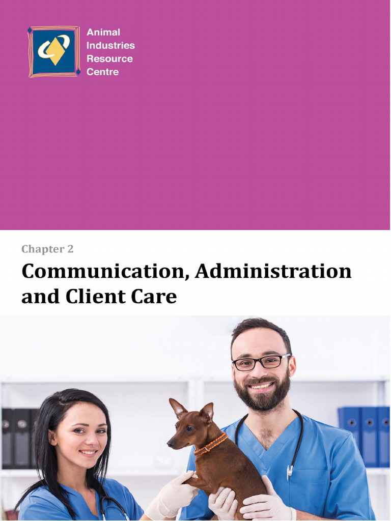 Airc Chapter 2 - Communication, Administration and Client Care v1.1 | PDF | Nonverbal ...