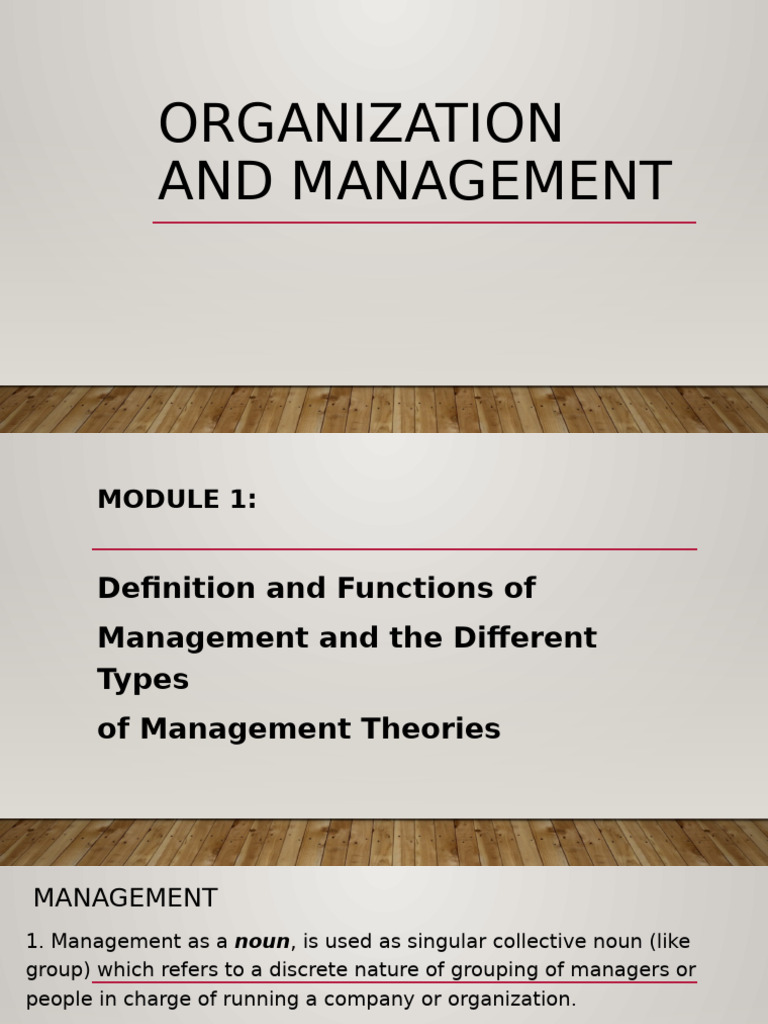 Module 1 Org. & Management | PDF | Motivation | Motivational