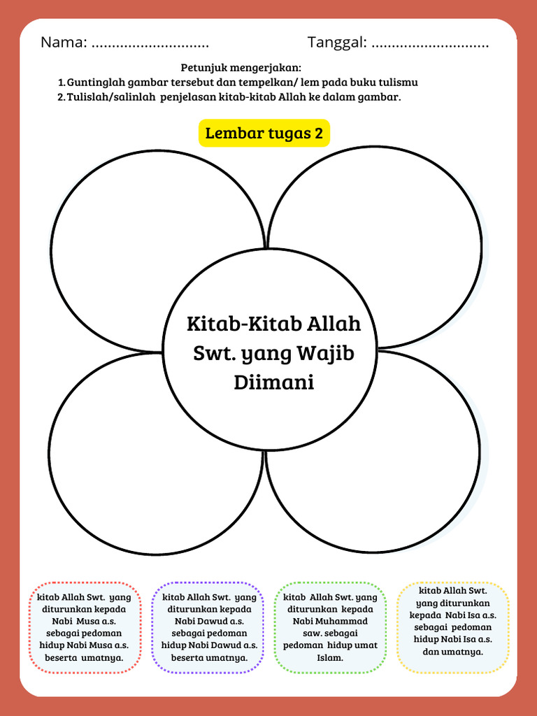 LKPD PAI KELAS 3 PB 7 (Beriman Kepada Kitab-Kitab Allah SWT) - 1-10-3 | PDF