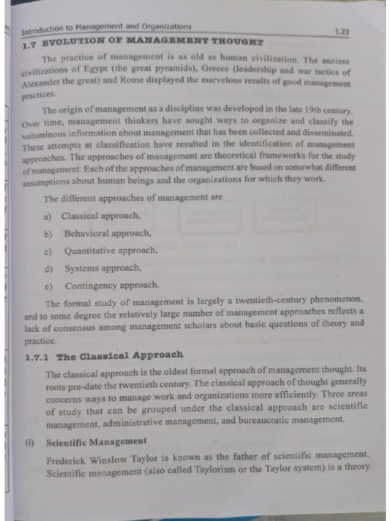 Pom First Unit Important Questions | PDF