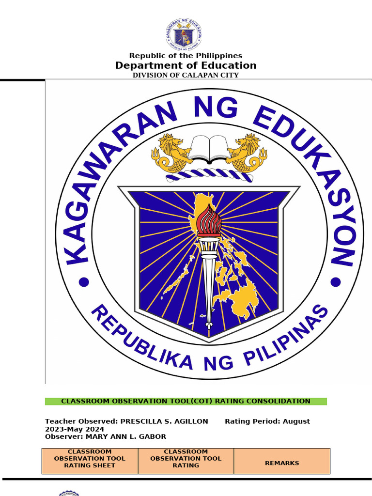 Summary of Cot | PDF | Learning | Teachers