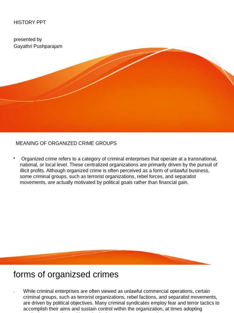 Understanding Organized Crime Groups | PDF | Organized Crime | Cybercrime