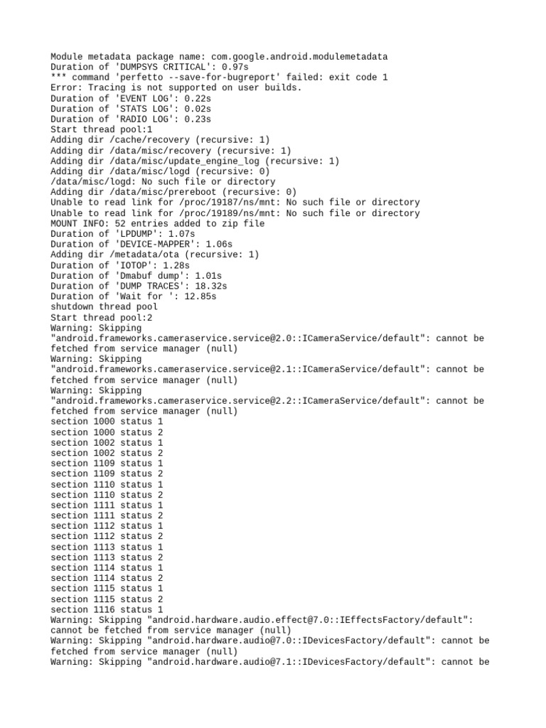 bugreport-P963F64_1-TP1A.220624.014-2024-12-13-19-42-02-dumpstate_log-19135 | PDF | Computing ...