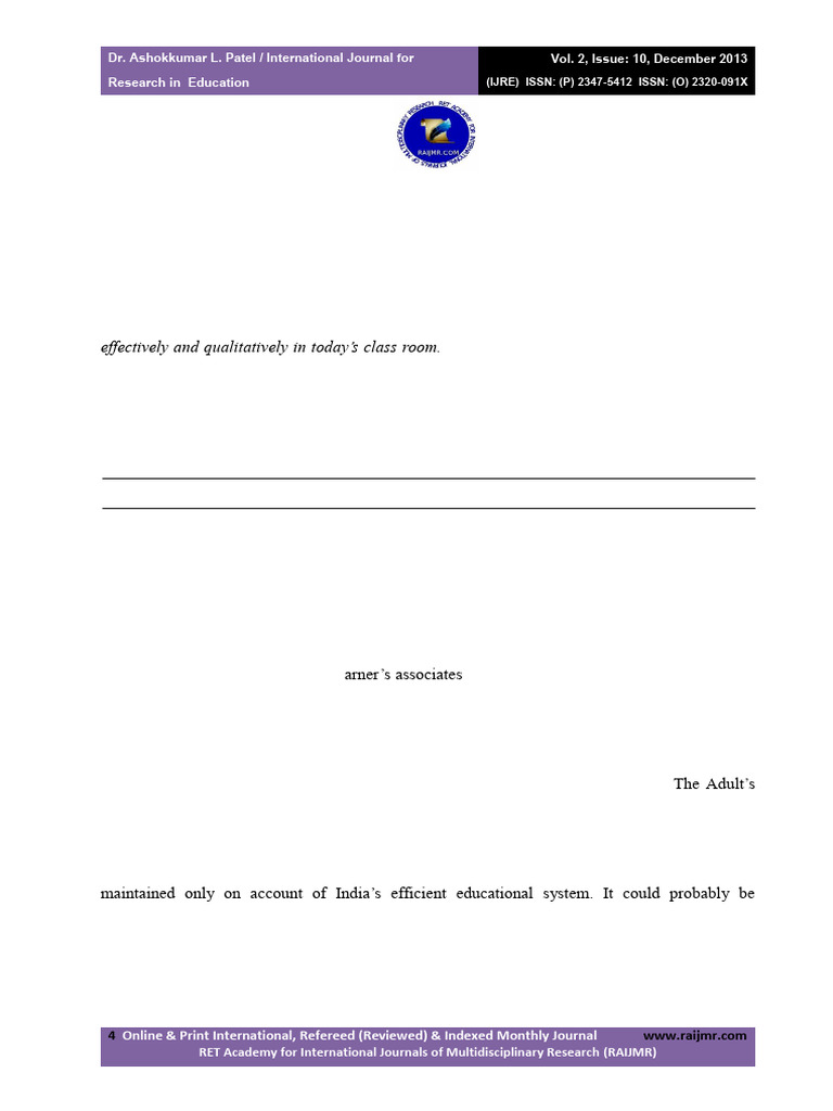 IJRE_2013_vol02_issue_10_02 | PDF | Language Education | Learning