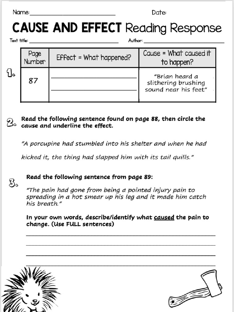 Making Inferences in "Hatchet" | PDF