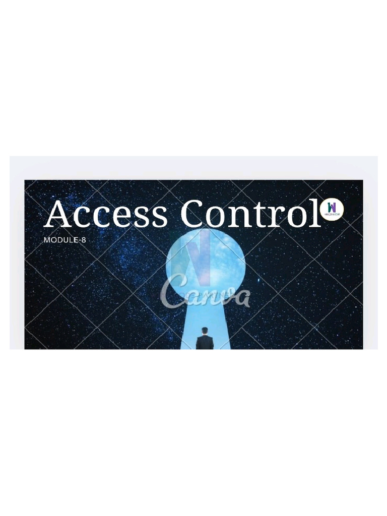 8 Acess Control | PDF