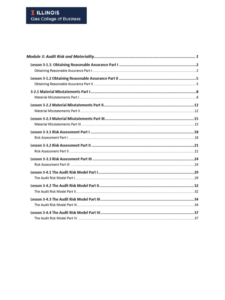 Audit Risk and Materiality Insights | PDF | Audit | Auditor's Report