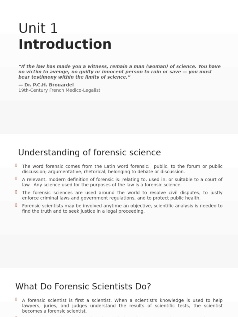 unit1-Introduction DF | PDF | Digital Forensics | Computer Forensics