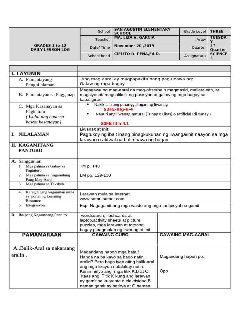 COT 3rd Quarter Science | PDF