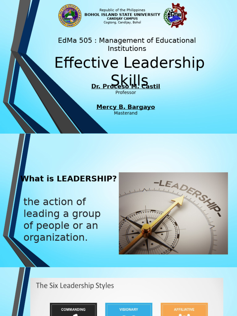 Effective Leadership Skill Pdf