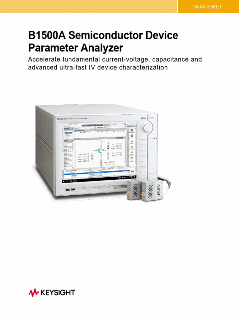 B1500A Device Analyzer Datasheet | PDF | Analog To Digital Converter | Graphical User Interfaces