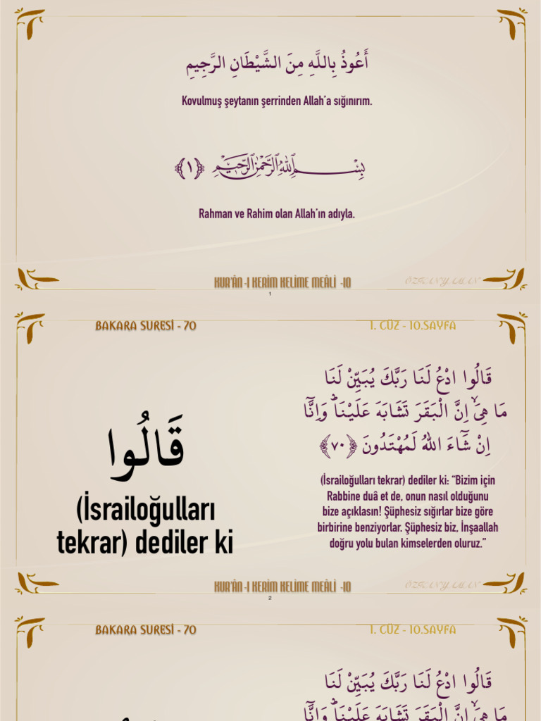 10 Bakara Suresi | PDF