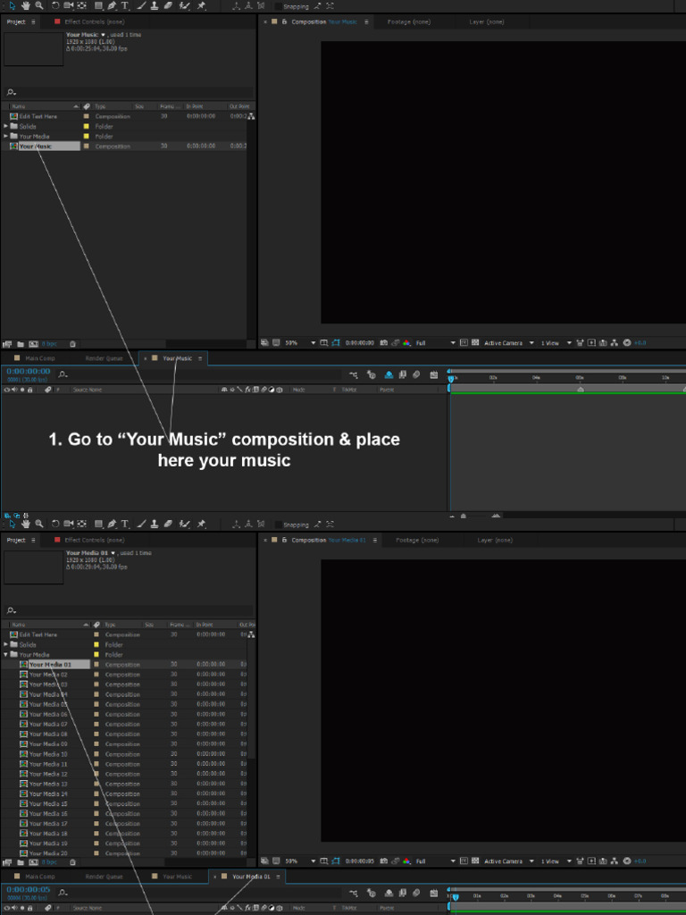 AE Rhythmic Opener PROJECT - USERGUIDE | PDF