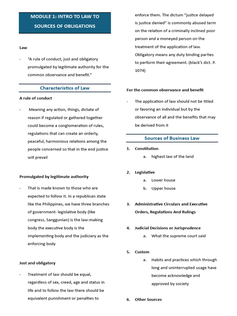 Notes for Oblicon 110532 | PDF | Legal Liability | Negligence