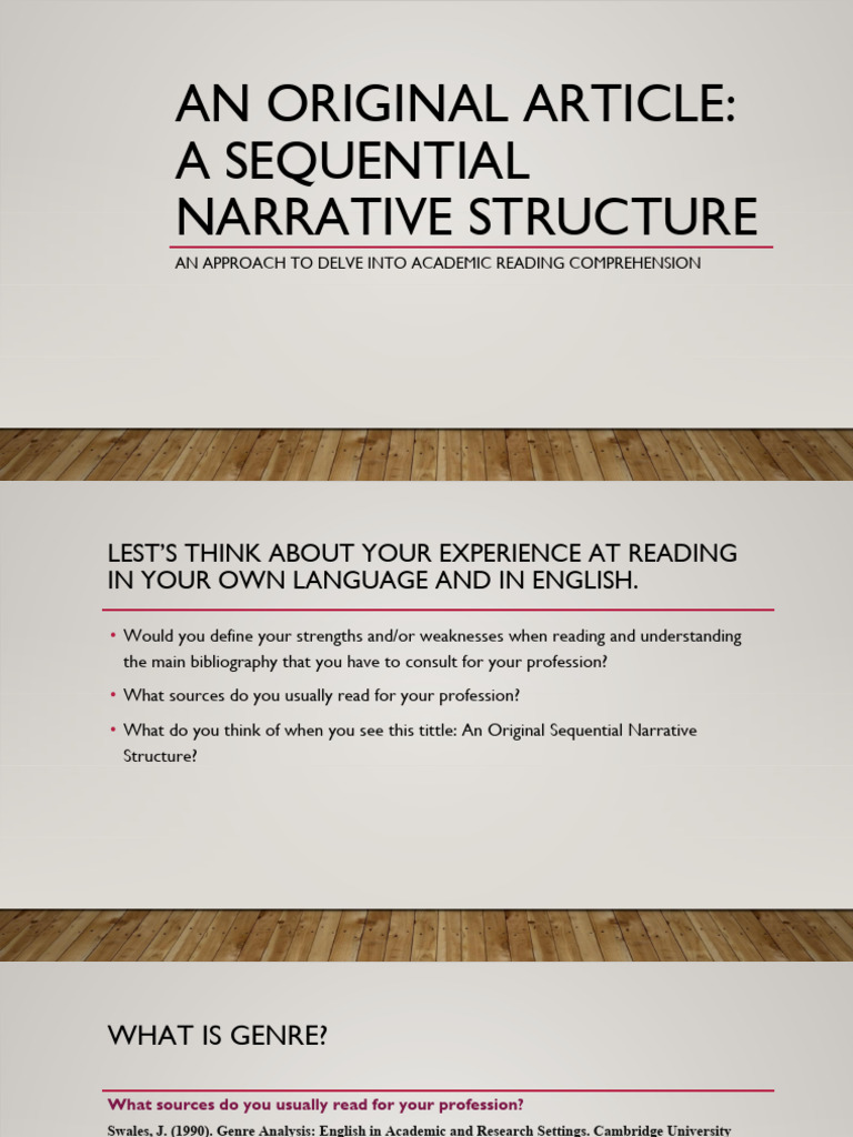 Additional Content Sequential Narrative Structure of An Original ...