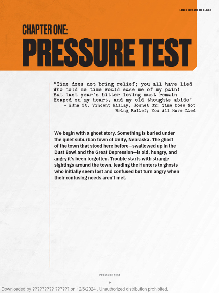 Pressure Test | PDF