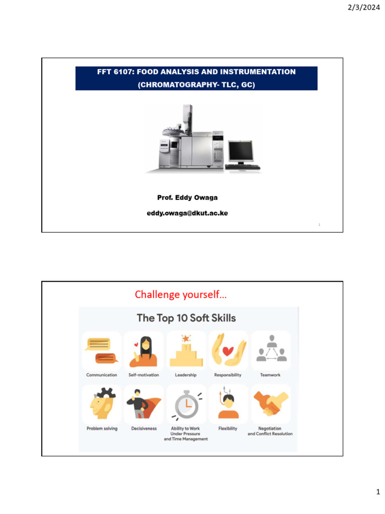 3.chromatography GC2-shared 2024 | PDF | Gas Chromatography ...