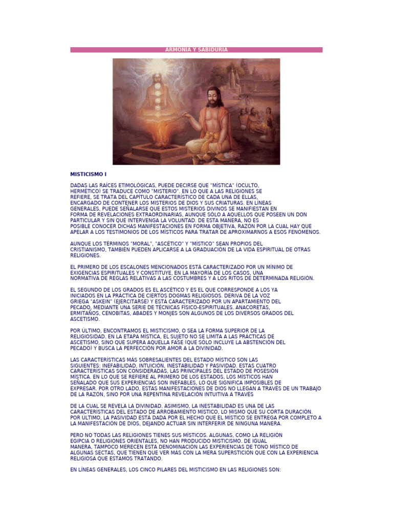 Introducción al Misticismo Religioso | PDF | Misticismo | El sufismo