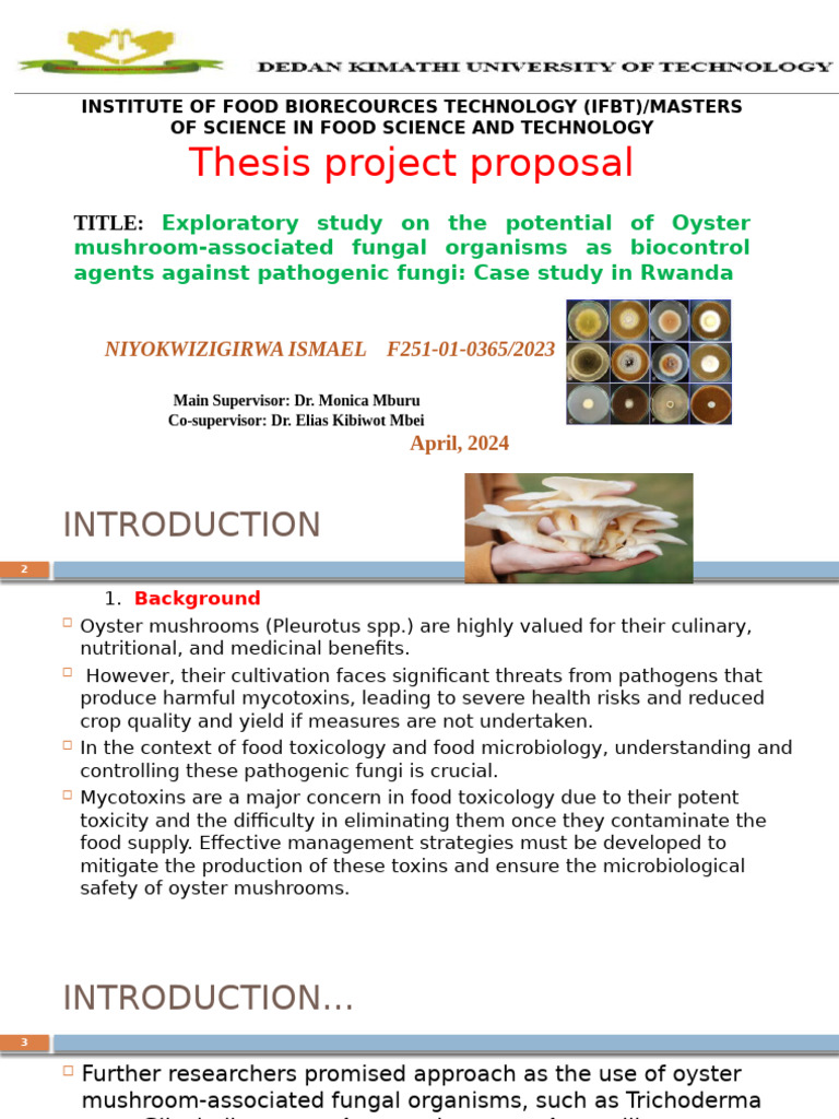 Presentation Research Proposal | PDF | Fungus | Mycotoxin