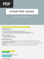 Steam Pipe Sizing | PDF | Steam | Pressure