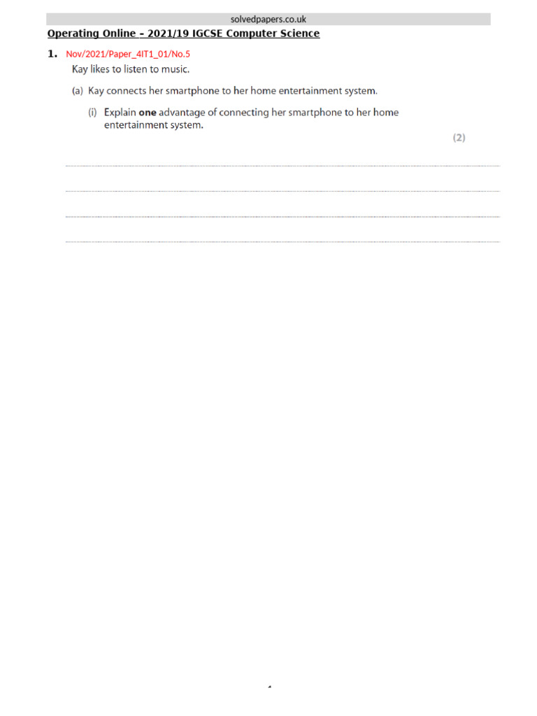 2021 19 Operating Online IGCSE Edexcel ICT | PDF