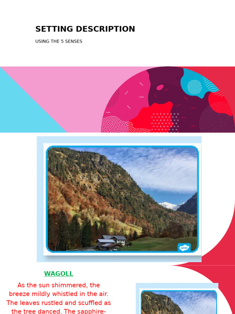 English - Description of A Setting | PDF