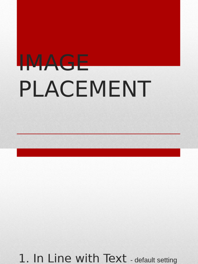 IMAGE PLACEMENT | PDF
