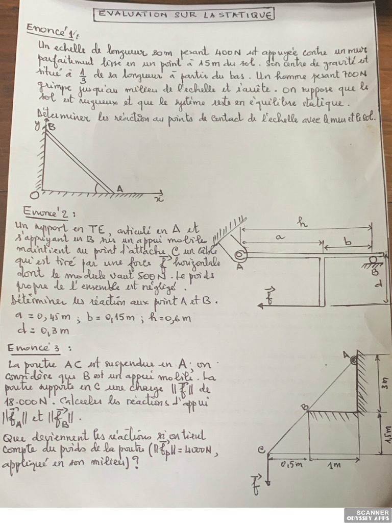Devoir Statique | PDF