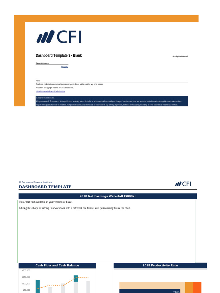 Dashboard Template 3 - Blank | PDF