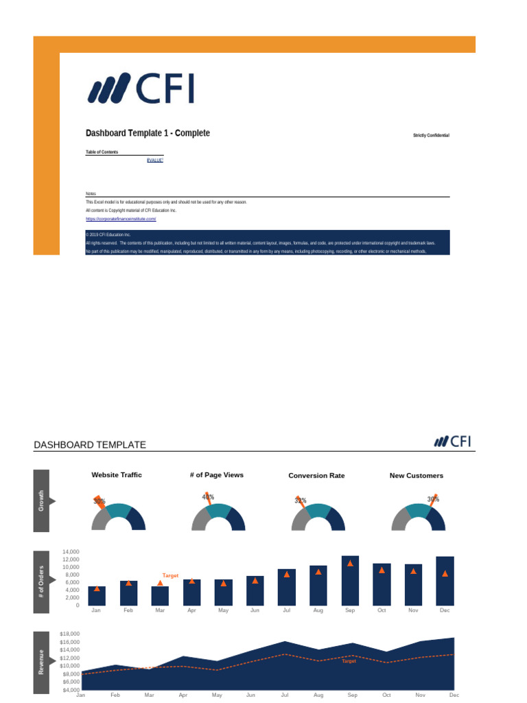 Dashboard Template 1 - Complete | PDF