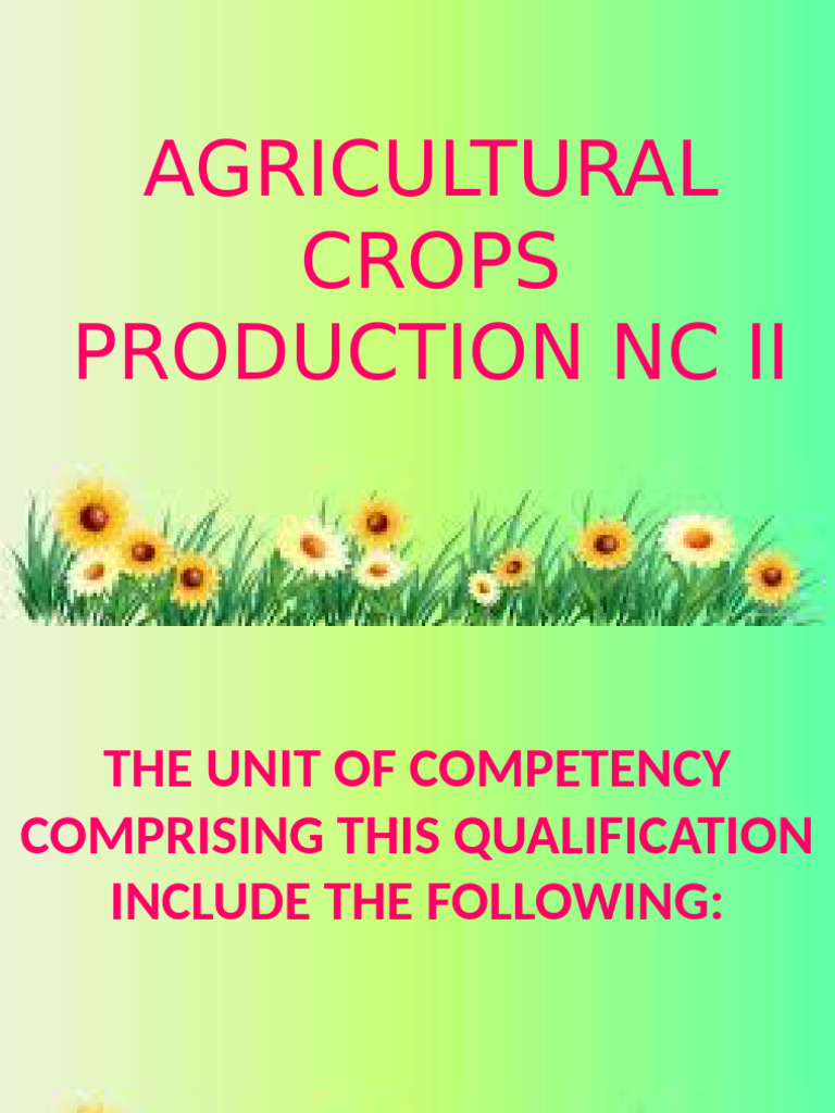 Agri-Crops Basic Competencies | PDF | Housekeeping | Communication