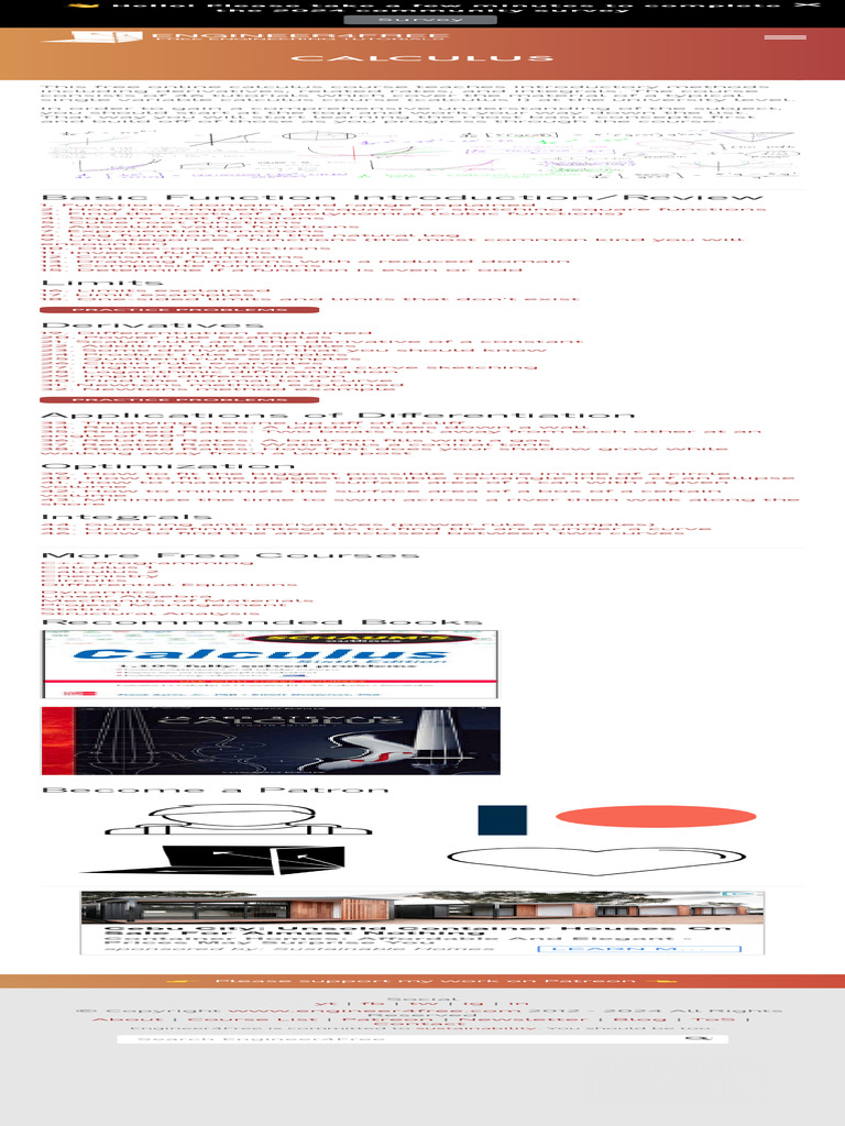 Calculus - Engineer4Free The #1 Source For Free Engineering Tutorials | PDF | Function ...