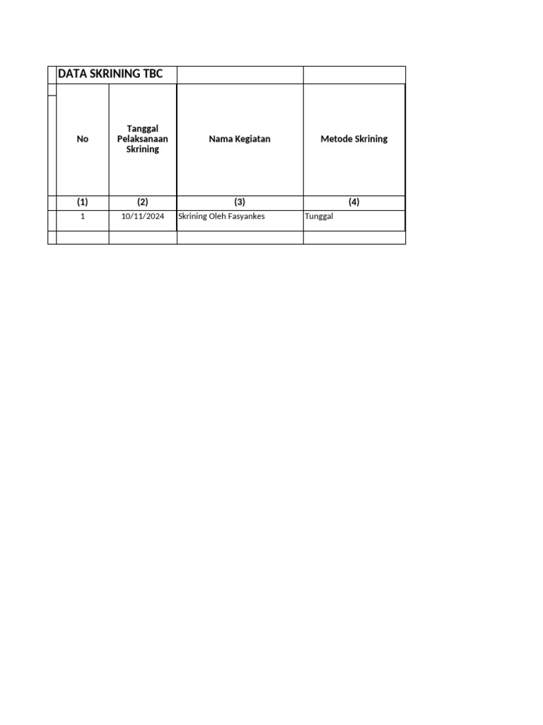 Skrining_TBC (3) | PDF