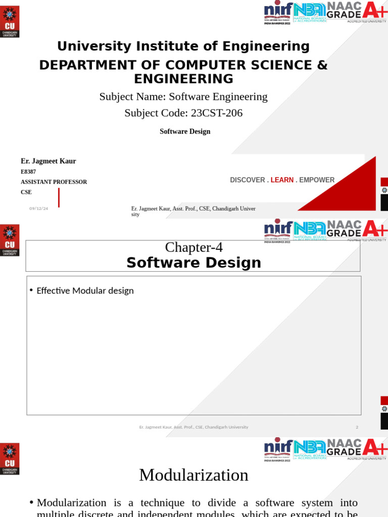 Software Design Principles and Modularization | PDF | Modular Programming | Modularity
