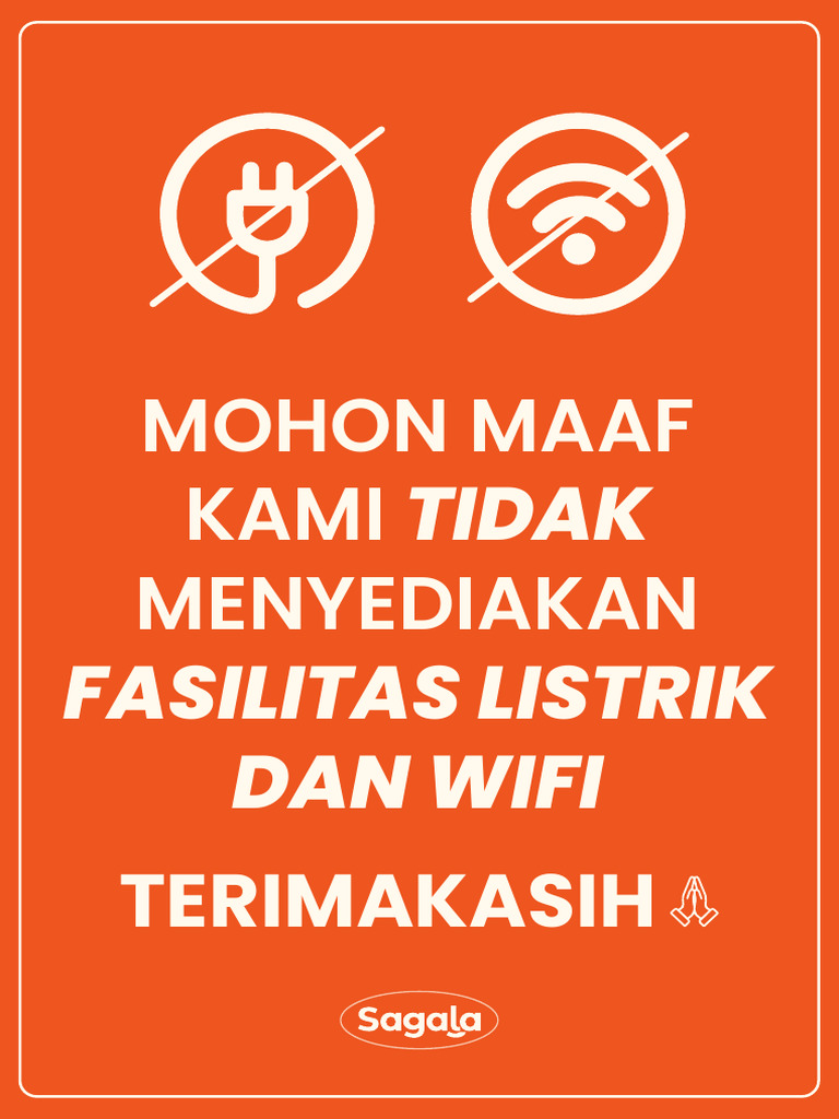 Sign Store No Listrik No Wifi A4 | PDF