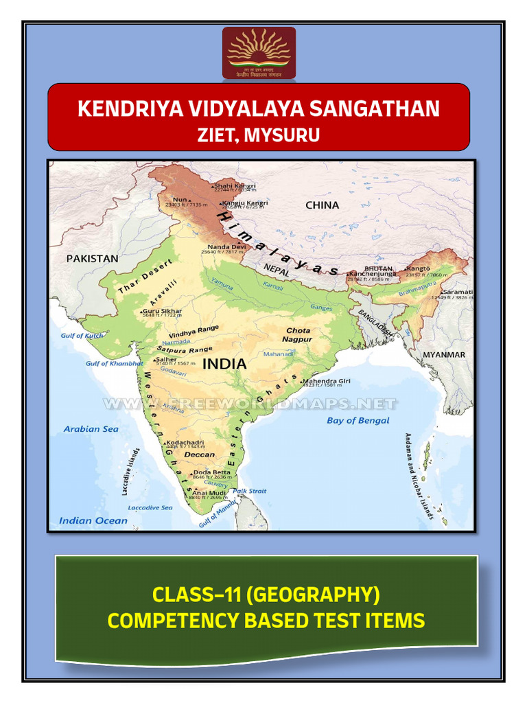 CBQ Study Material Geography Class XI | PDF | Planetary Core | Geography