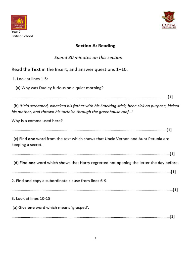 Paper 2 Questions | PDF | Language Mechanics | Syntax