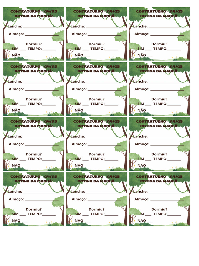 Rotina G4 - G5 - Luana | PDF