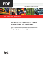 BS 7121-1 Code of Practice For Safe Use of Crane PDF | PDF