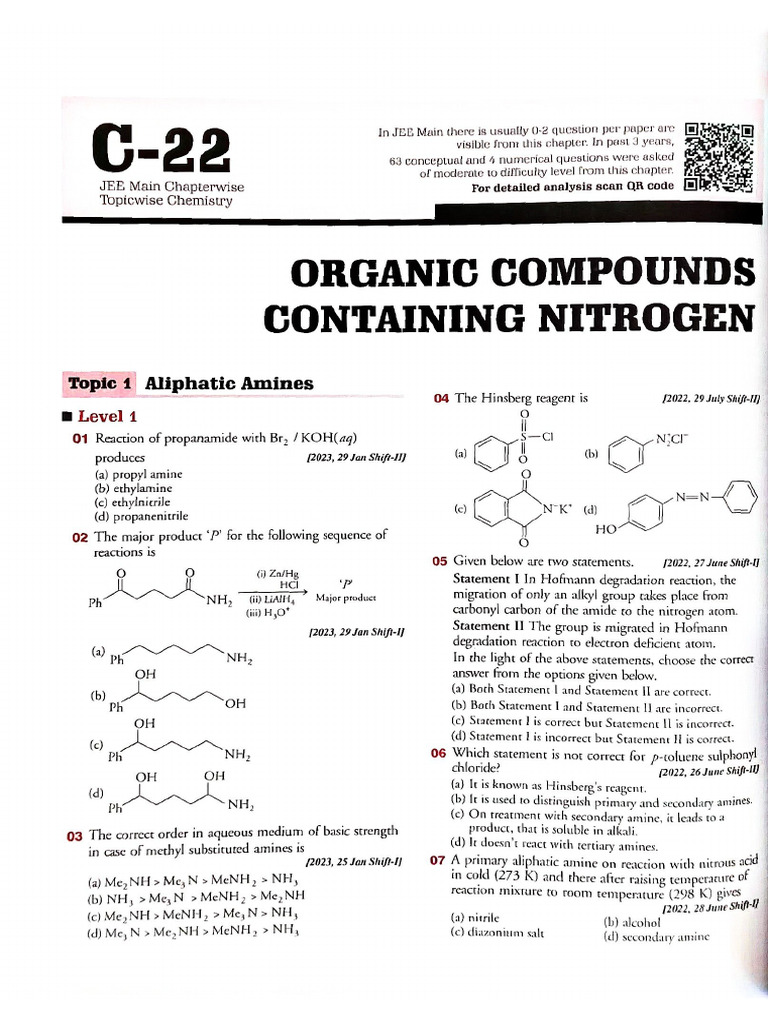 Nitrogen Containing Compounds | PDF