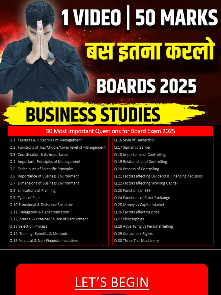 1 VIDEO 50 MARKS BST | PDF | Employment | Policy