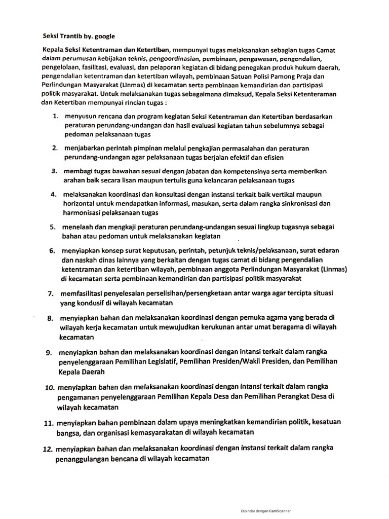 Tusi Kasi Trantib | PDF