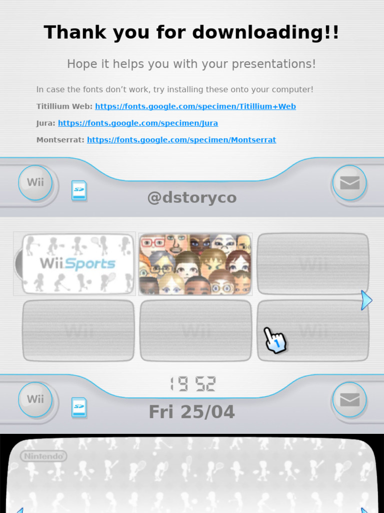 Nintendo Wii Presentation Template | PDF